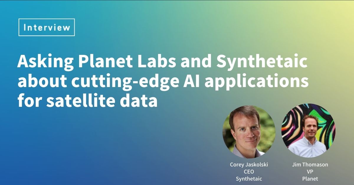 What can be achieved with satellite data and AI has come so far! Asking ...