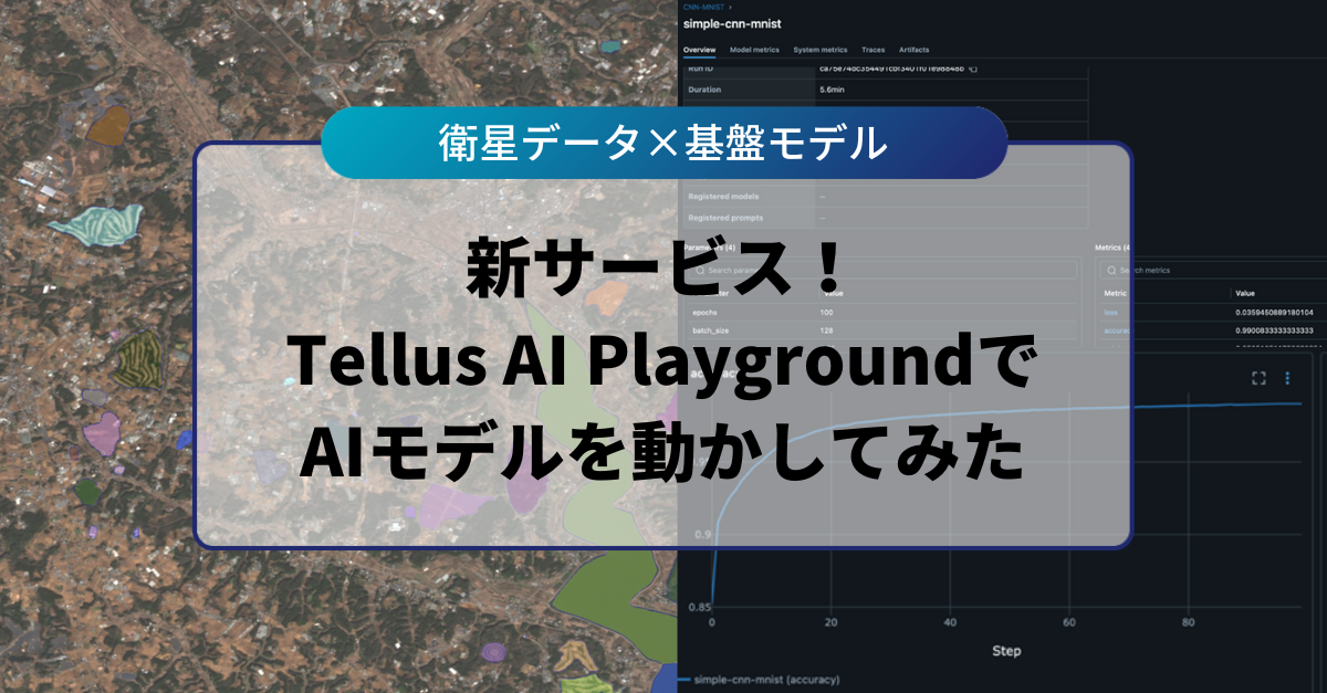 【衛星データ×基盤モデル】Tellus AI PlaygroundでAIモデルを動かしてみた！ | 宙畑